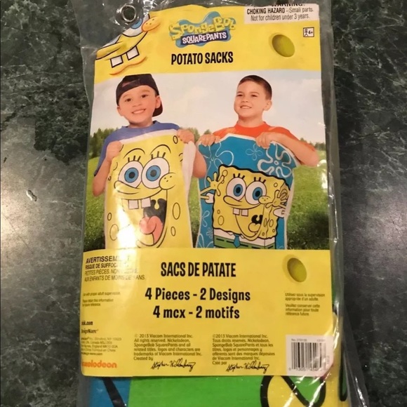 Other | Spongebob Squarepants Potato Sack Birthday Game | Poshmark